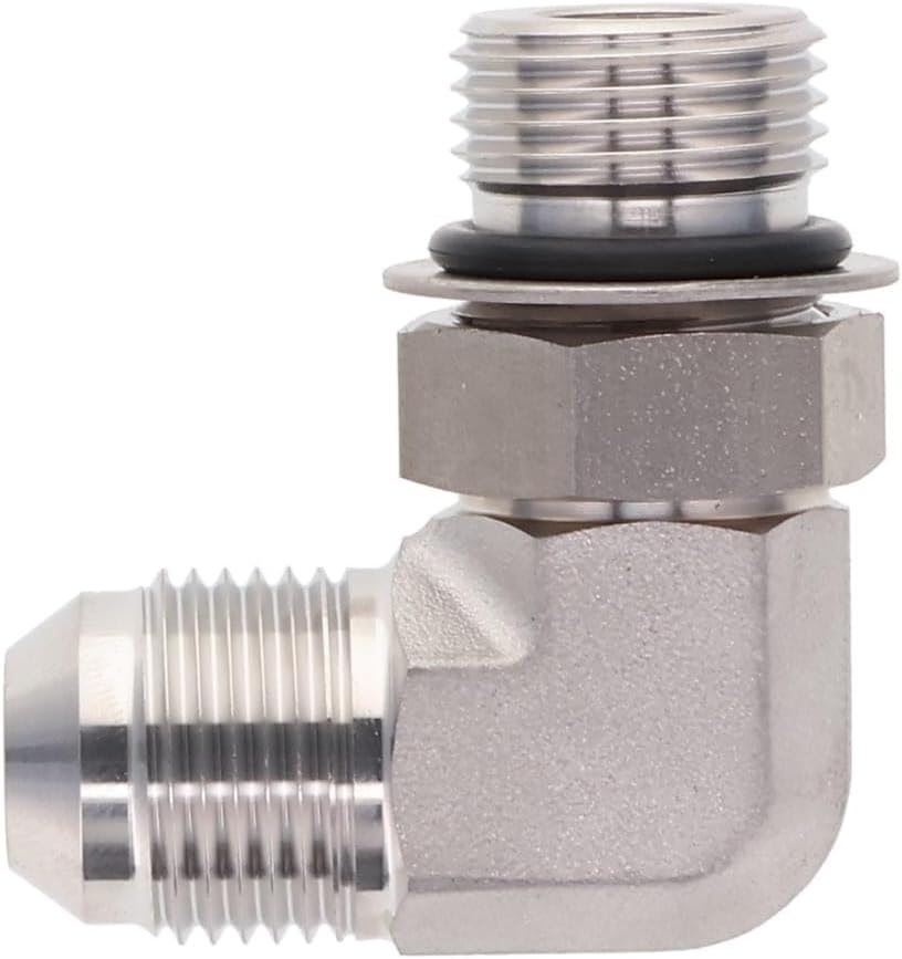Adaptador Codo 90° Macho-Macho JIC74°-ORB