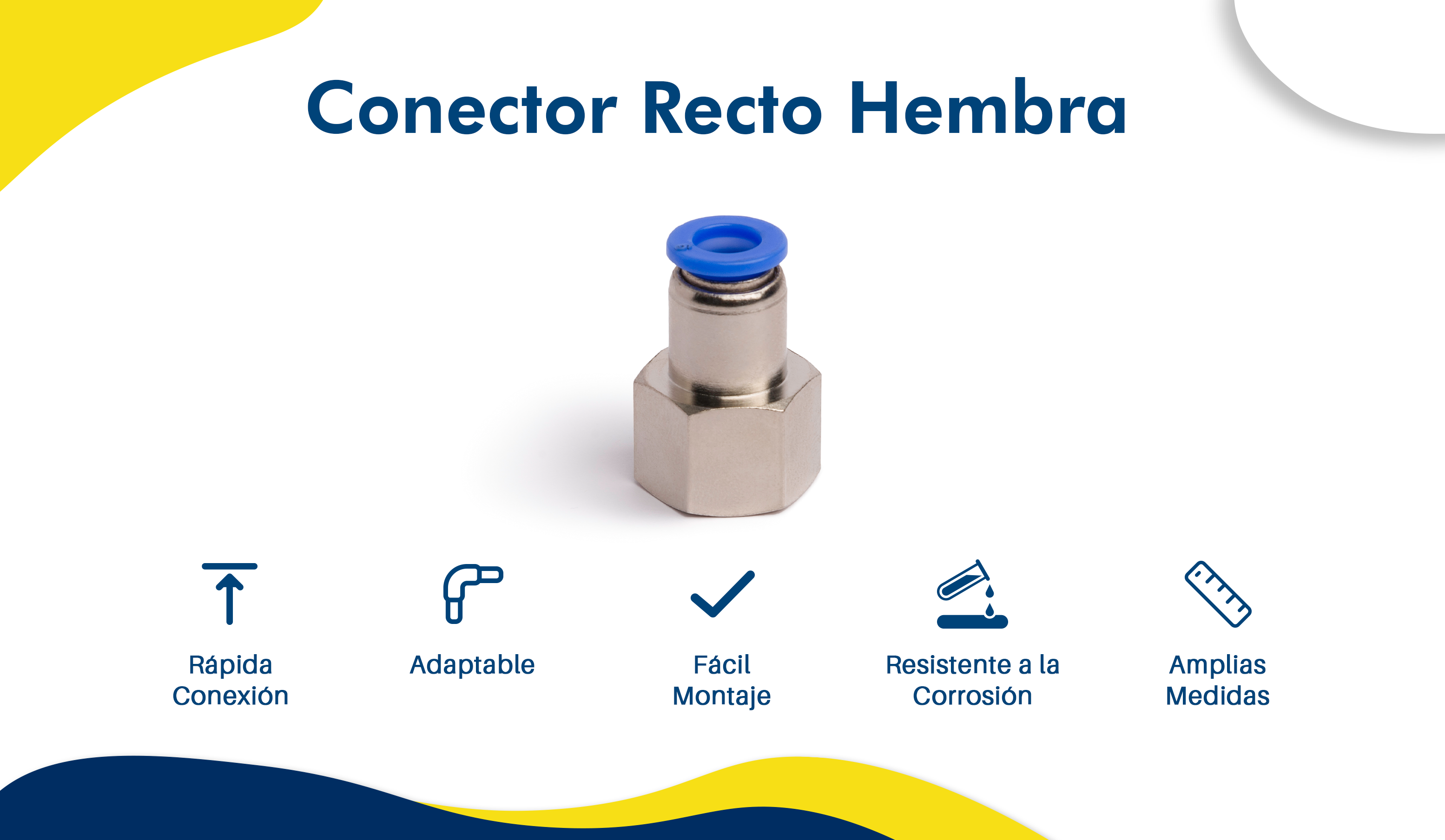 Conector Recto Hembra