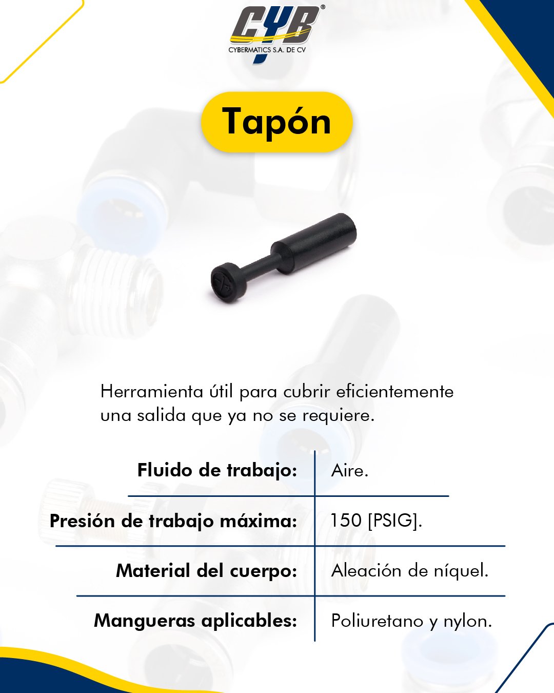 Conexión tapón